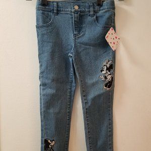 Disney | Bottoms | Minnie Mouse Jeans With Embroidered Minnie And ...